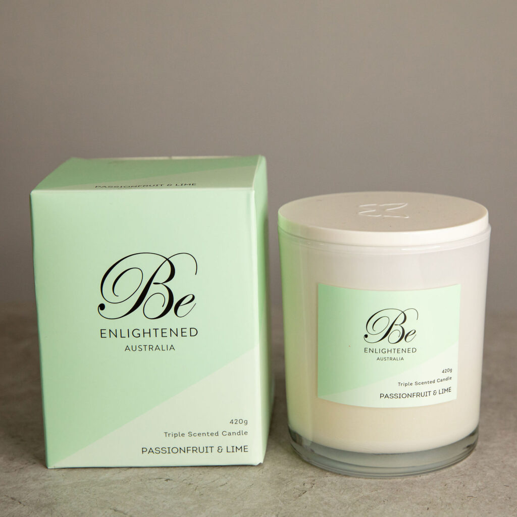 Passionfruit & Lime Triple Scented 2 Wick 420g Candle - Gillian Marie Hair